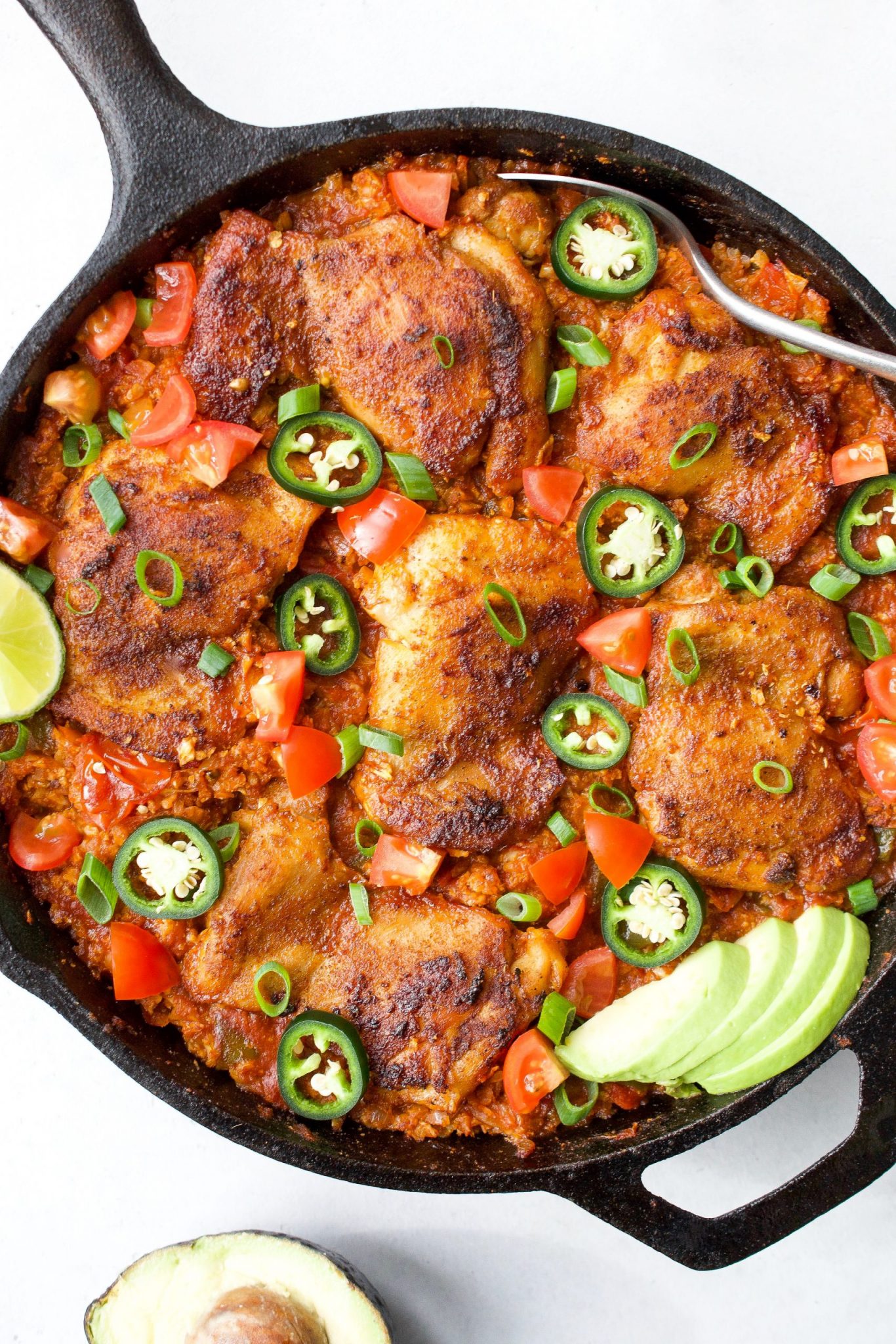 Mexican Chicken & Rice Skillet (Paleo - Whole30 - Keto) | Every Last Bite
