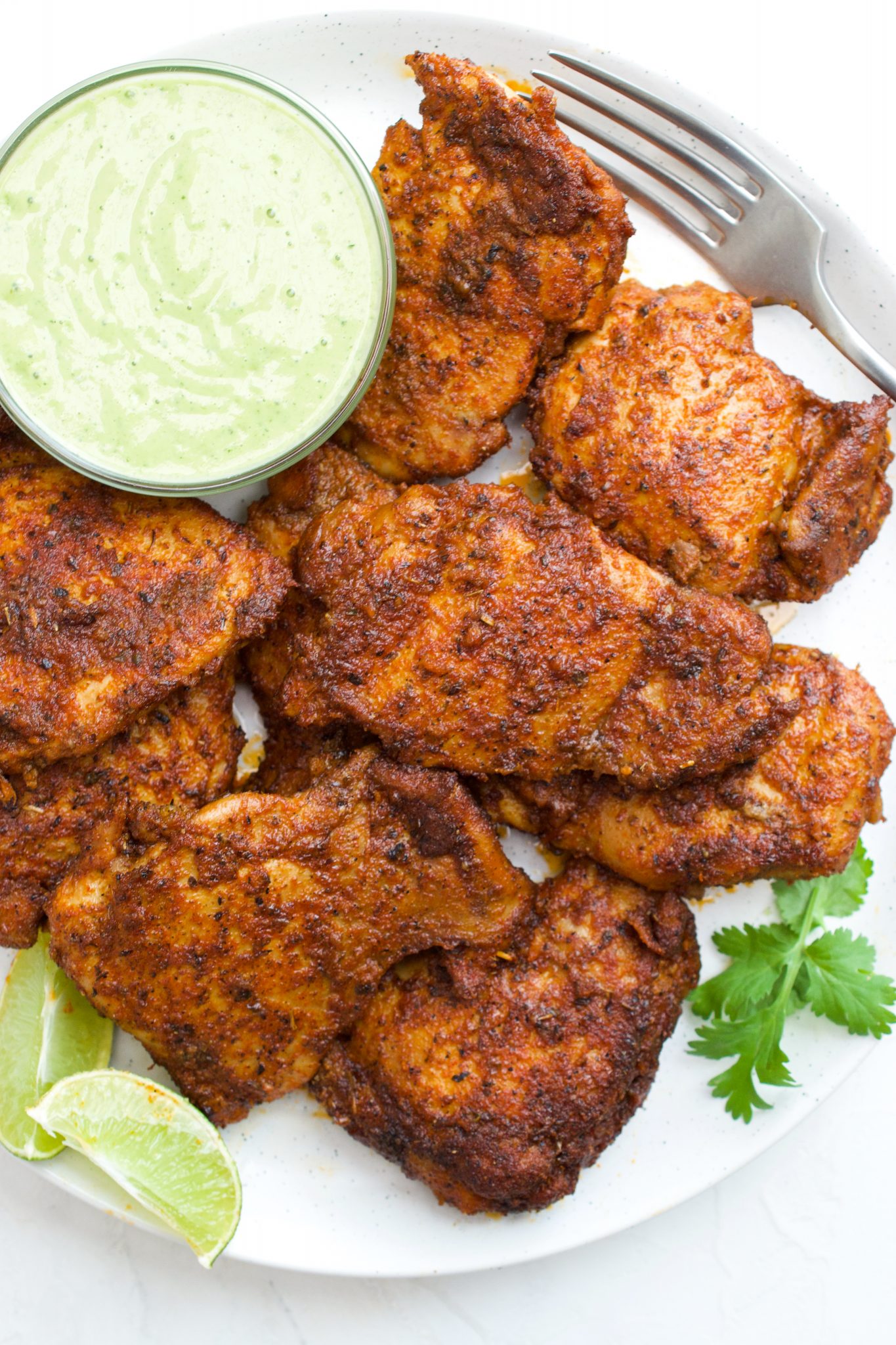Peruvian-Style Chicken with Green Sauce (Oven Roasted)
