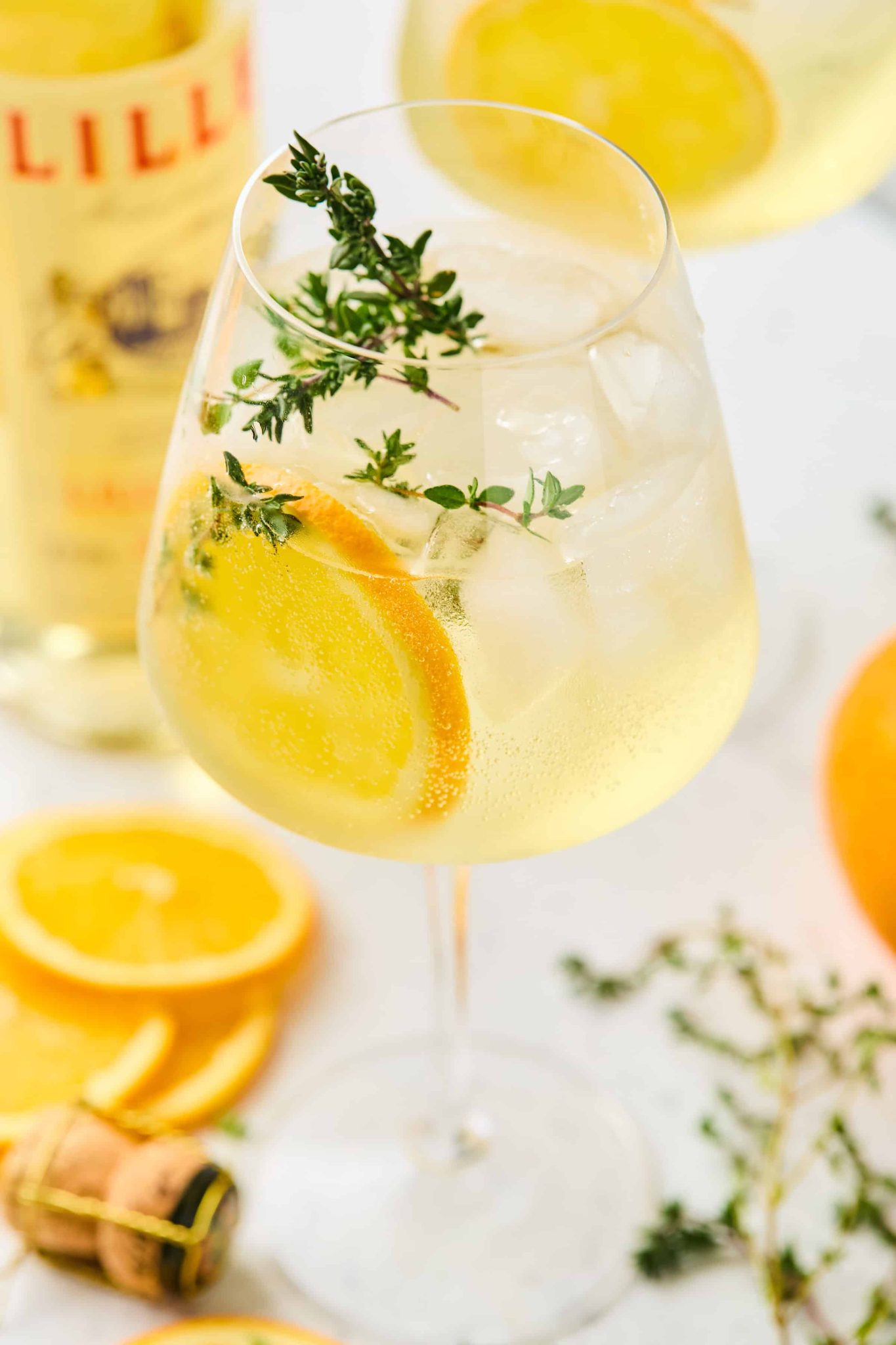 Lillet Spritz (A light aperitif cocktail with Lillet Blanc)