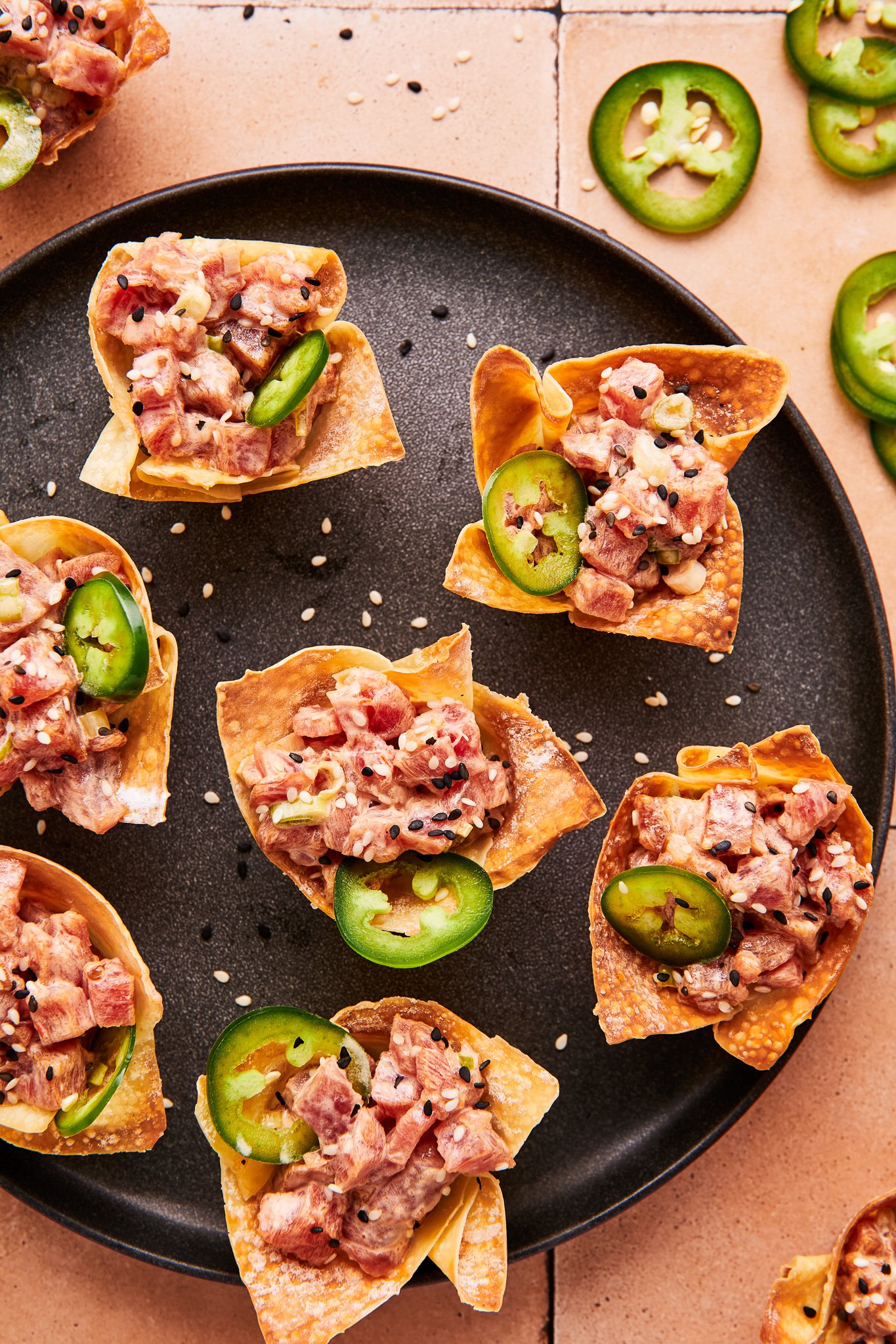 Spicy Tuna Wonton Cups (An Easy Make Ahead Appetizer)